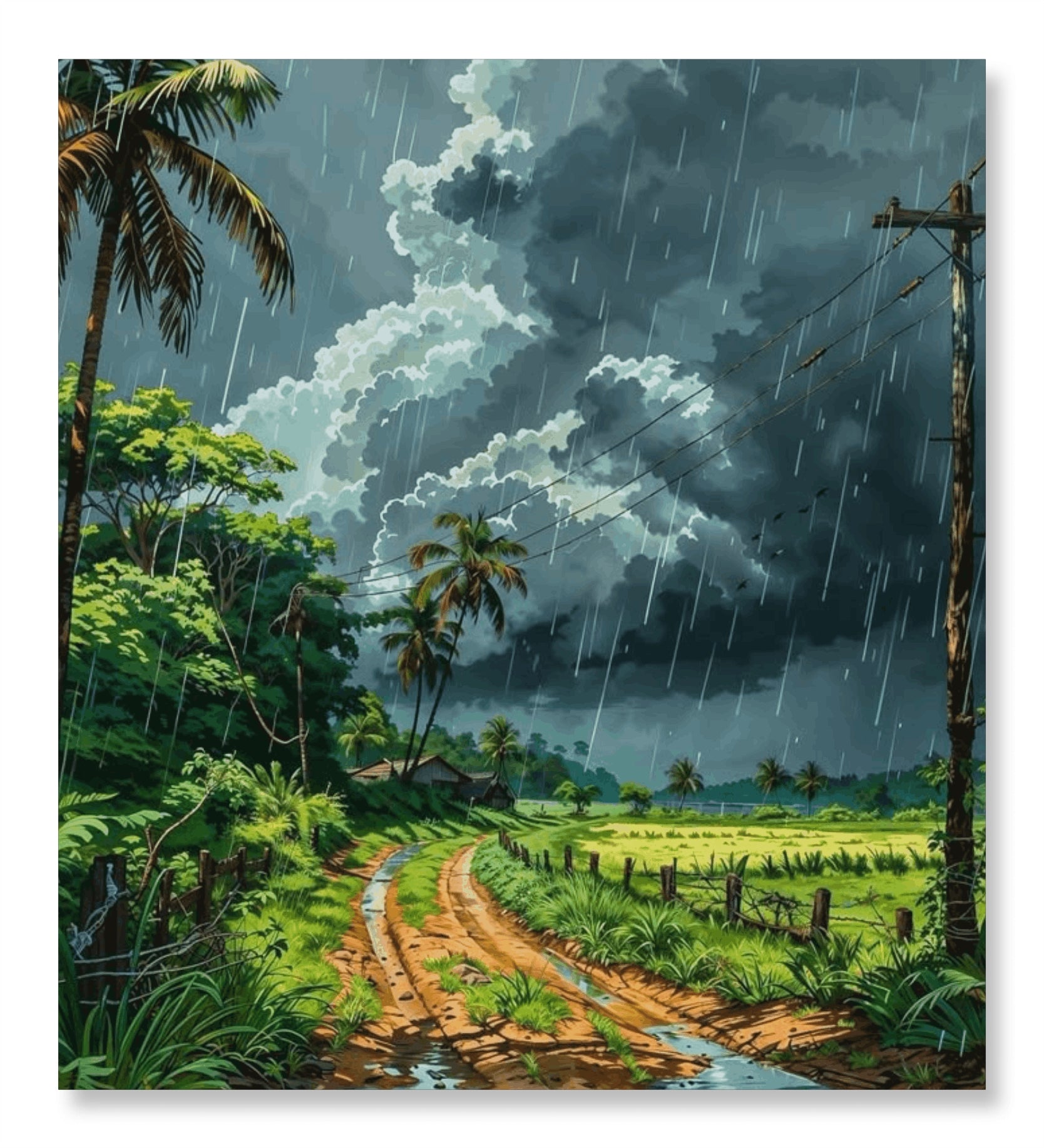 Blurred Horizons - Monsoon Edition – PaintWaint