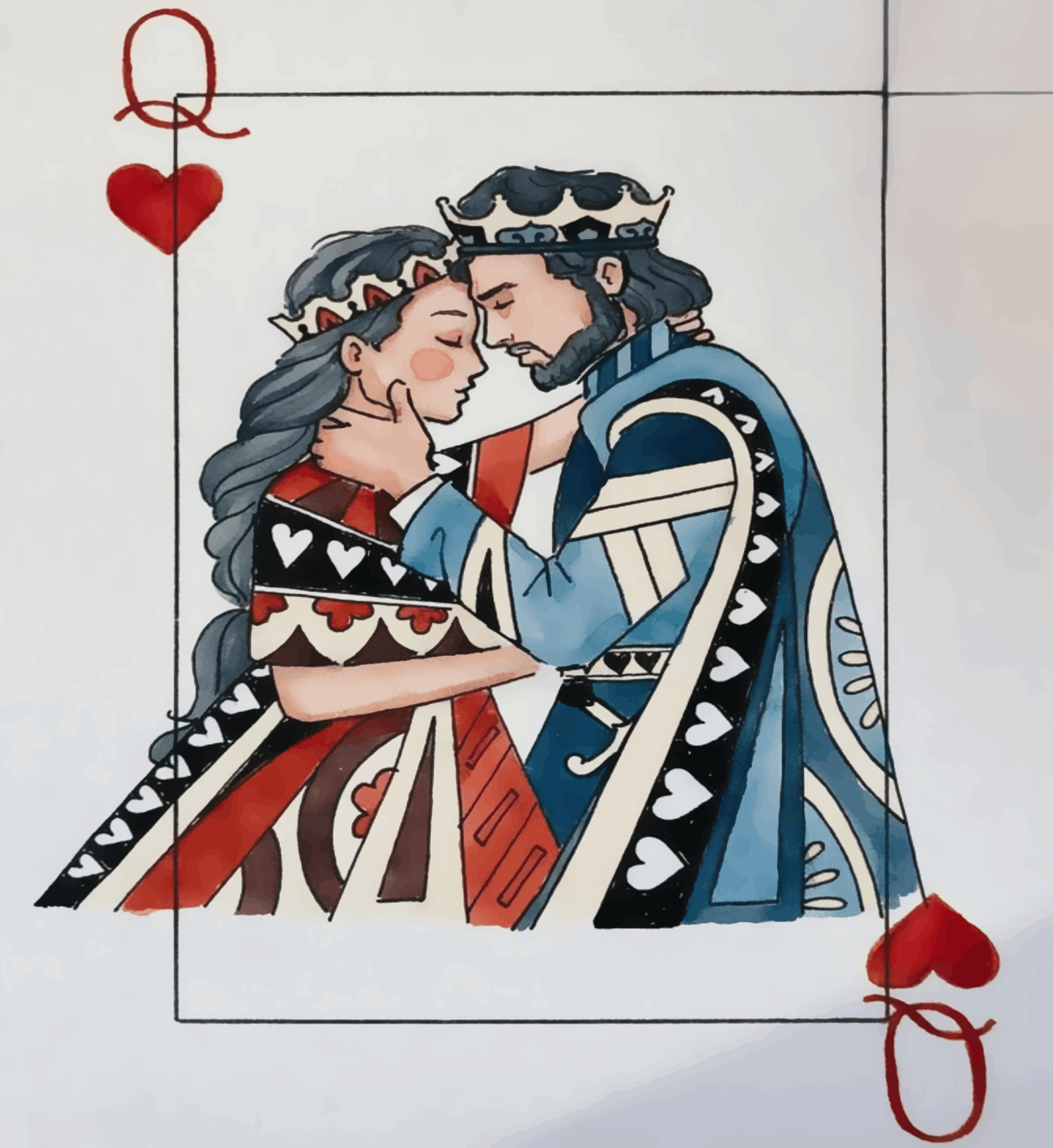 King And Queen Card - Raja Rani Collection – PaintWaint