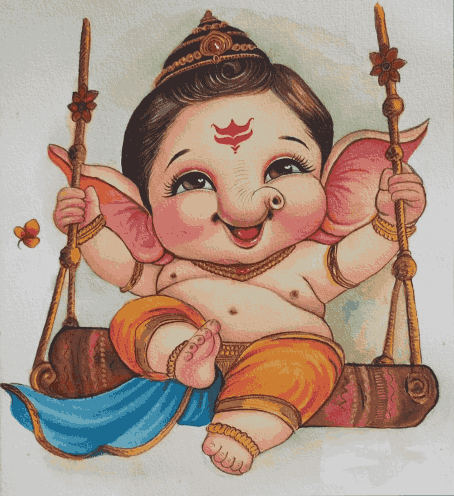 Bal Ganesha on Swing – PaintWaint