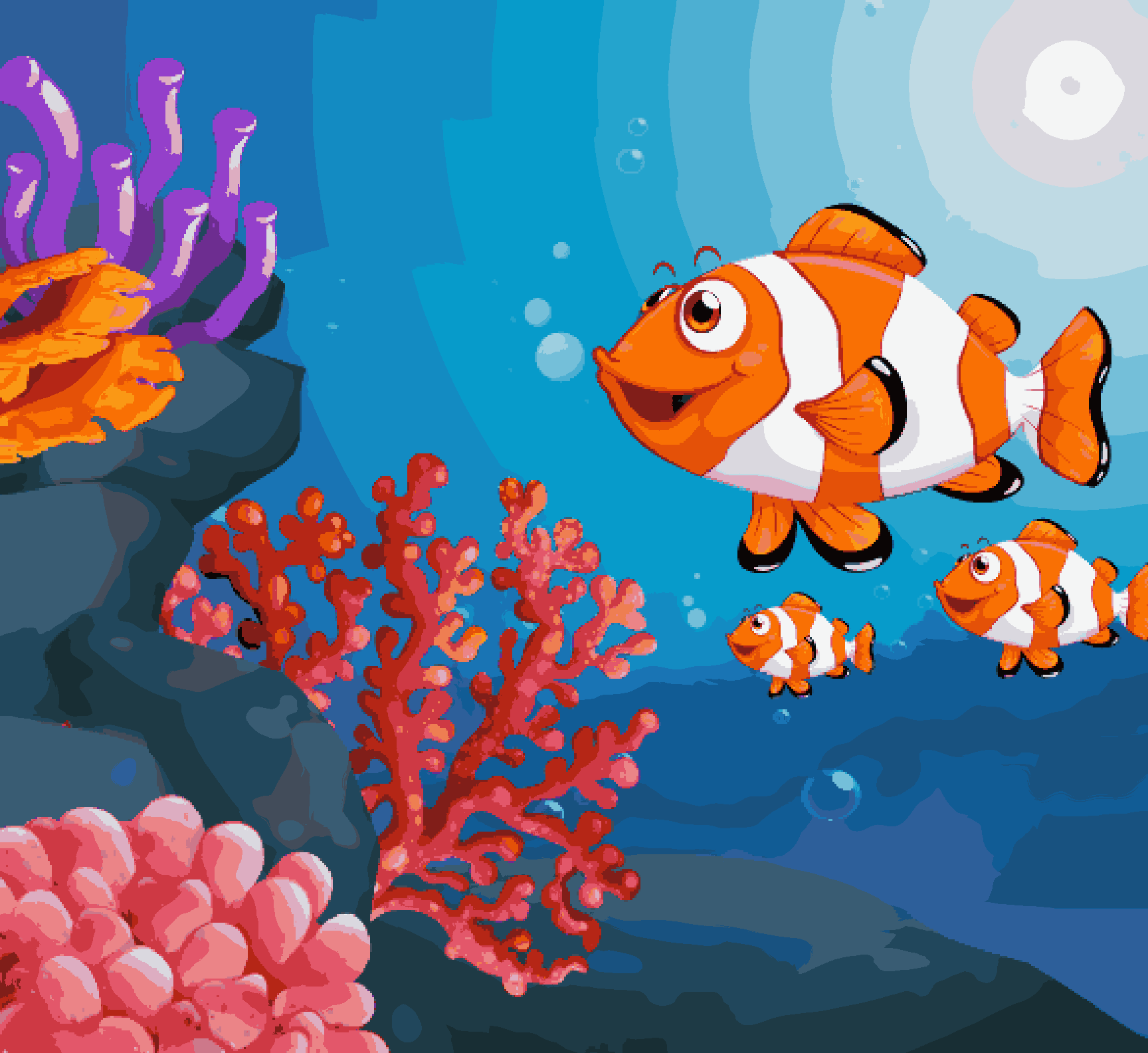 Clown Fish Family – PaintWaint
