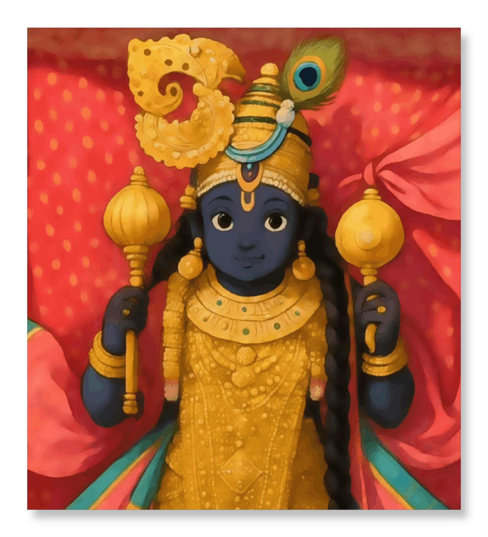 Rajadhiraj - Ghibli Addition Krishna – PaintWaint
