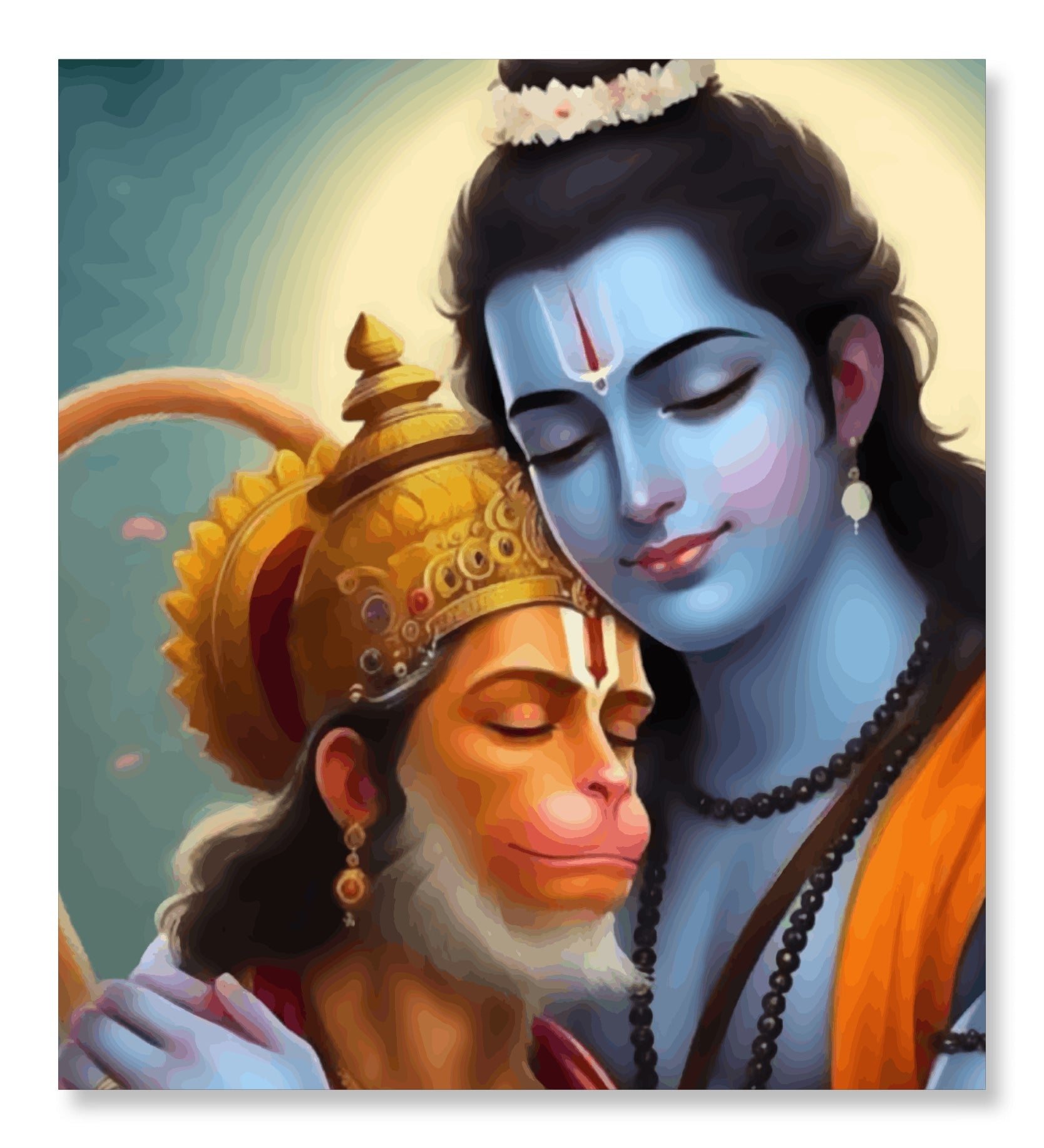 Divya Prem : Ramji And Hanumanji – PaintWaint