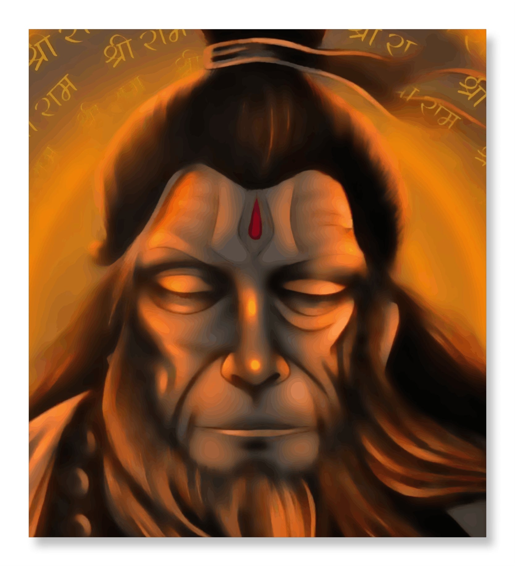 Hanuman and Cosmos - Hanumanji – PaintWaint