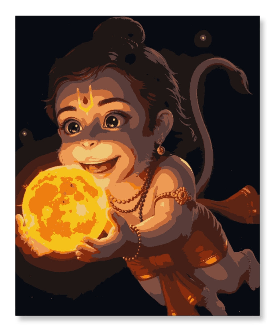 Hanuman and the Sun : A Cosmic Connection – PaintWaint