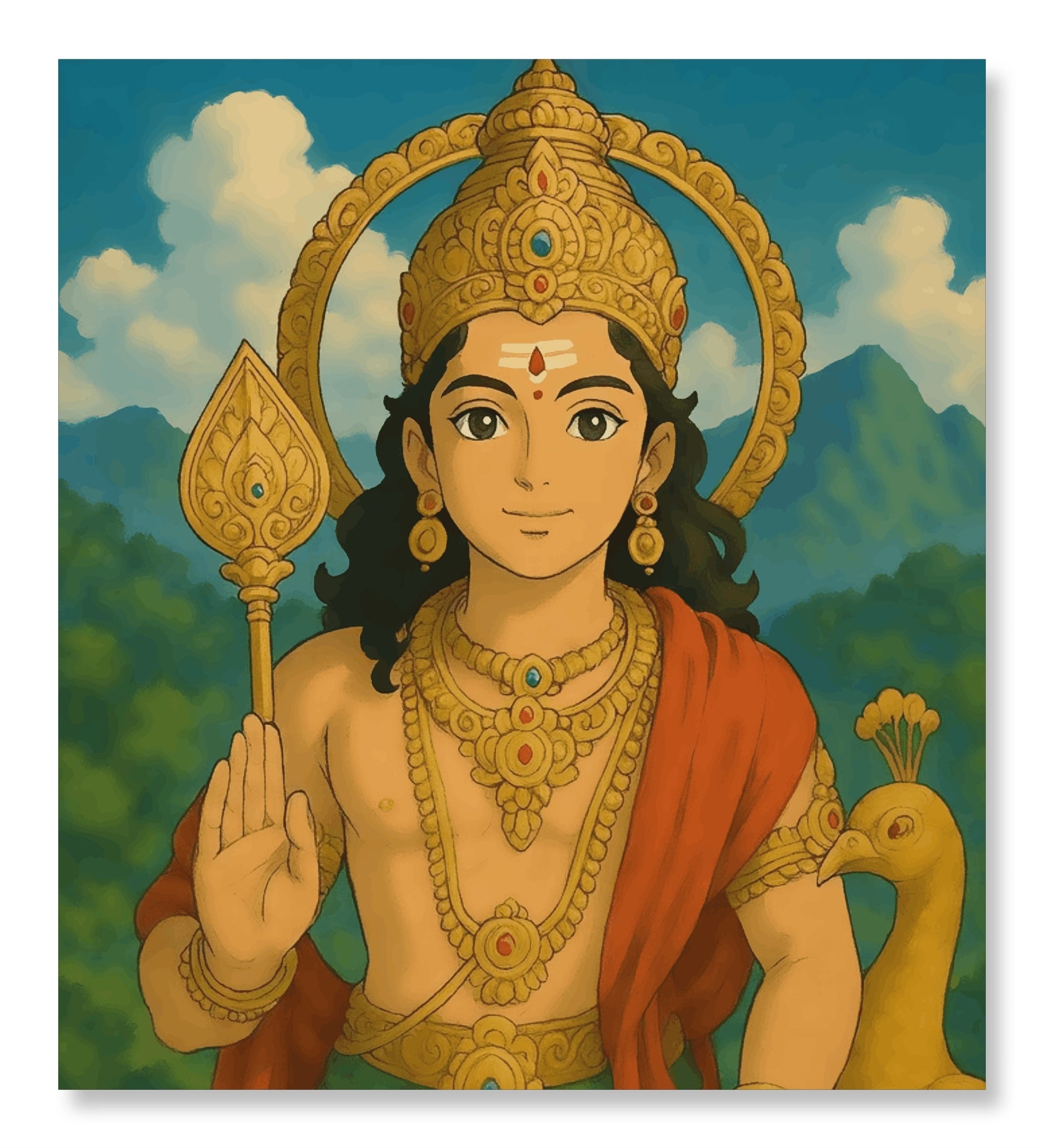 Kartikaye - Ghibli Addition Murgan Swami – PaintWaint