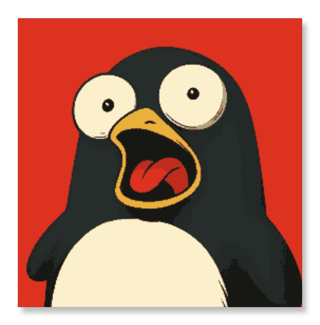 Shocked Penguin – PaintWaint