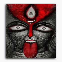 Kali Maa Anger eyes – PaintWaint