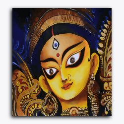 Durga Maa Smiling – PaintWaint