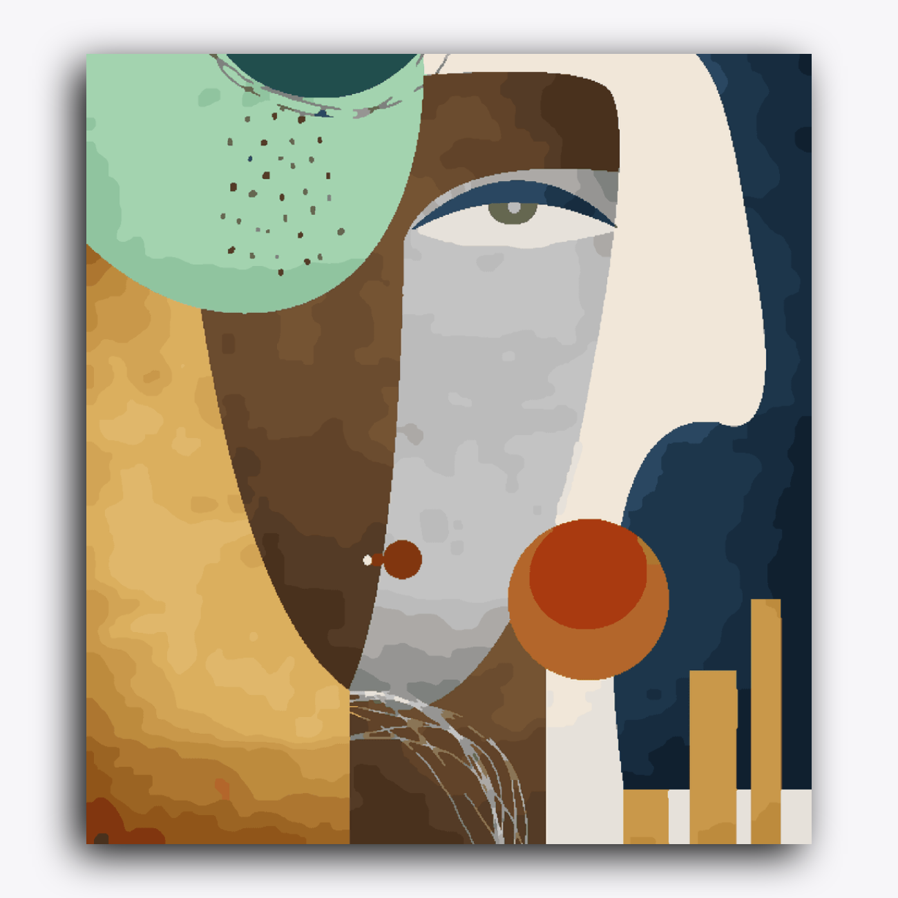Abstract Modern Lady Art – PaintWaint
