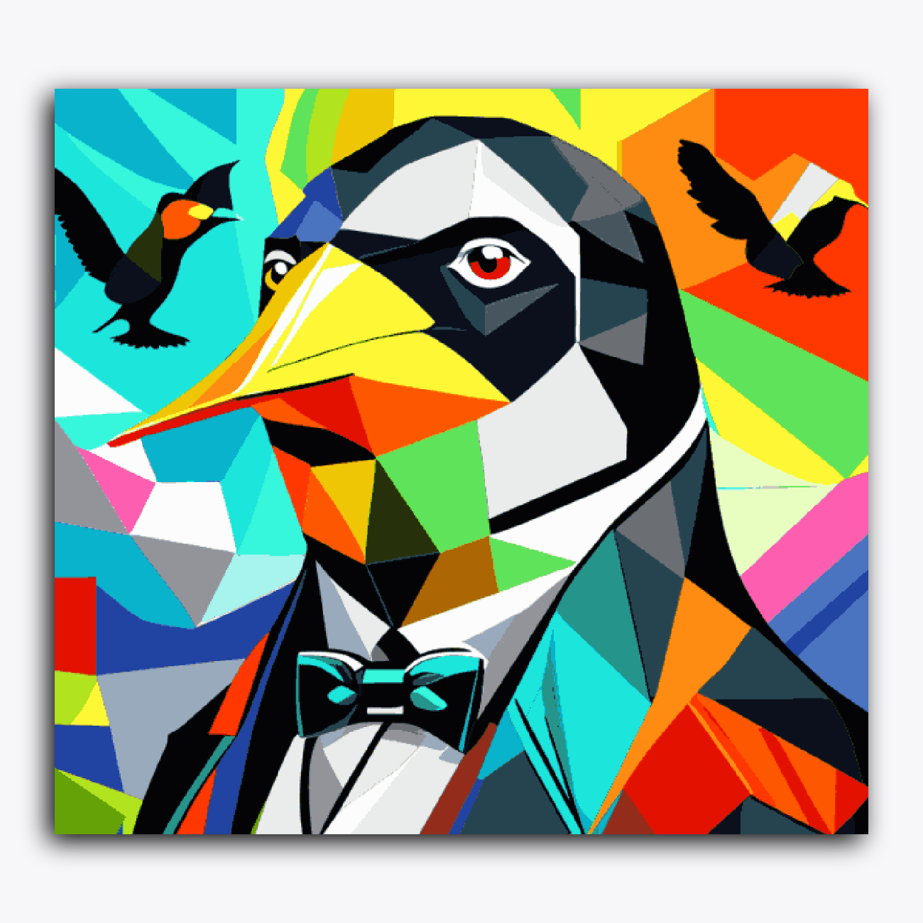 Penguin Abstract – PaintWaint