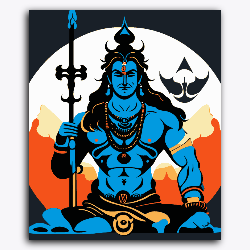 Lord Shiva Blue – PaintWaint
