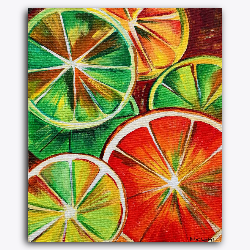 Sliced Citrus Fruits- Tutorial – PaintWaint