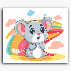 Mouse & Rainbow – PaintWaint